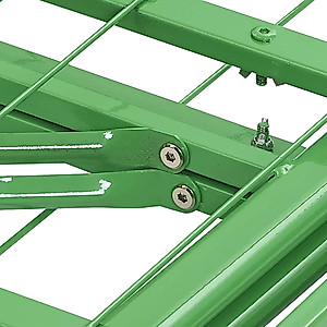 Ergode Horizon Metal Bed Frame | Stainless Steel | 14-inch Clearance | 1300 lbs Capacity | No Box Spring | Easy Assembly | Twin Size (MOD-5427-GRN-VV)