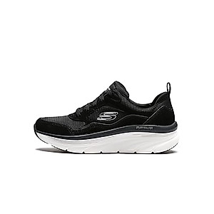 Skechers D'Lux Walker-New Moment Women Walking Shoes Black/White (us_Footwear_Size_System, Adult, Women, Numeric, Medium, Numeric_8_Point_5)
