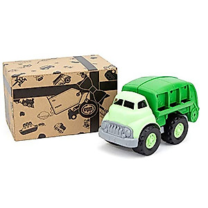 Green Toys Recycling Truck, Green FFP - Pretend Play, Motor Skills, Kids Toy Vehicle. No BPA, phthalates, PVC. Dishwasher Safe, Recycled Plastic, Made in USA.