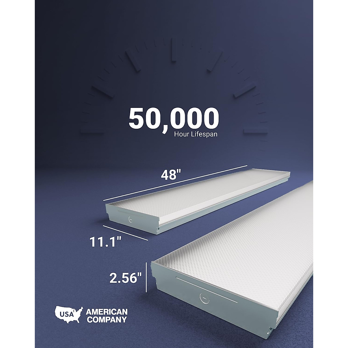 Sunco LED 11 Inch Prisma Wraparound Light for Indoor Commercial Industrial Warehouse Garage Utility Workshop, 72W 8500 Lumens, Selectable CCT 4000K/5000K/6000K, Non-Dimmable, AC120-277V 2 Pack