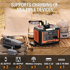 EBL Portable Power Station Voyager 1000, 110V/1000W Solar Generator (Surge 2000W), 999Wh/270000mAh High Lithium Battery for Outdoor Home Emergency