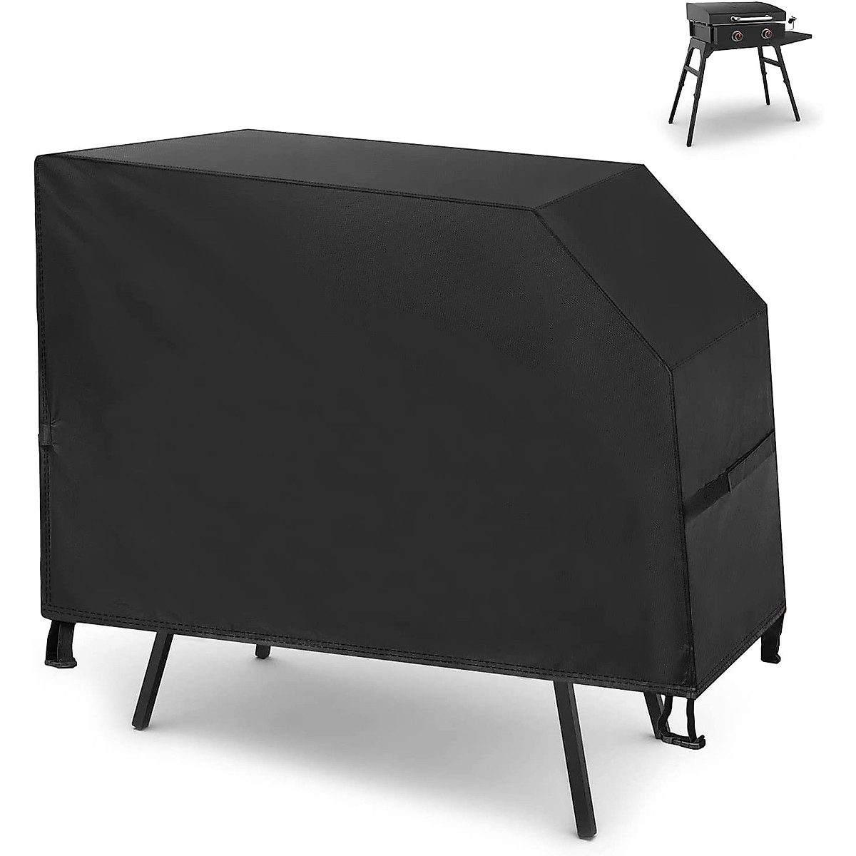 Homenote Griddle Cover for Blackstone 22 inch 17 inch with Hood and Stand, Grill Cover Waterproof Windproof Weather Resistant for Outdoor, BBQ, Grilling, Camping