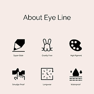 OFIR Eye Line Waterproof Eye Pencil | Vegan | Waterproof | Creamy Gel | Full-Coverage Finish (Ink - Black)