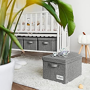 GRANNY SAYS Bundle of 1-Pack Hanging Clothes Organizer & 3-Pack Rectangle Storage Bins with Lids and Handles