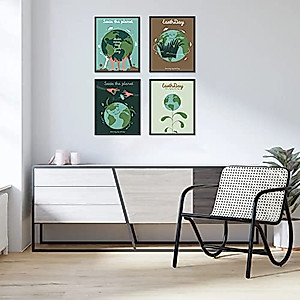 Save the Earth Art Poster | Environment Environmental Art Print Environmental Awareness for Kids, Save the Earth Print, Motivational Poster, Earth Day Print, Eco Activist Art (Save the Earth, 8X10inch Unframed)