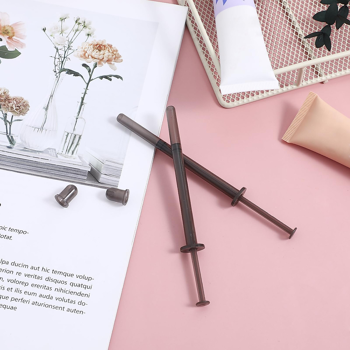 ARTIBETTER Disposable Lubricant Tube Applicator with -Proof Rounded Cap for Women, Men & Couples Easy Use Plastic Cream and Gel 20 Pack