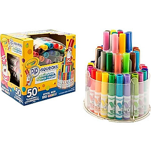 Crayola Pip Squeaks Marker Set, 50 Washable Markers, Gift for Kids