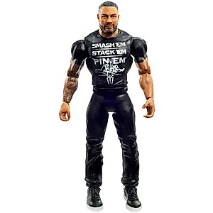 WWE Basic Roman Reigns Action Figure, Posable 6-inch Collectible for Ages 6 Years Old & Up​​