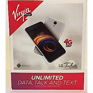 Virgin Mobile LG Tribute Empire 16GB Prepaid Smartphone, Silver