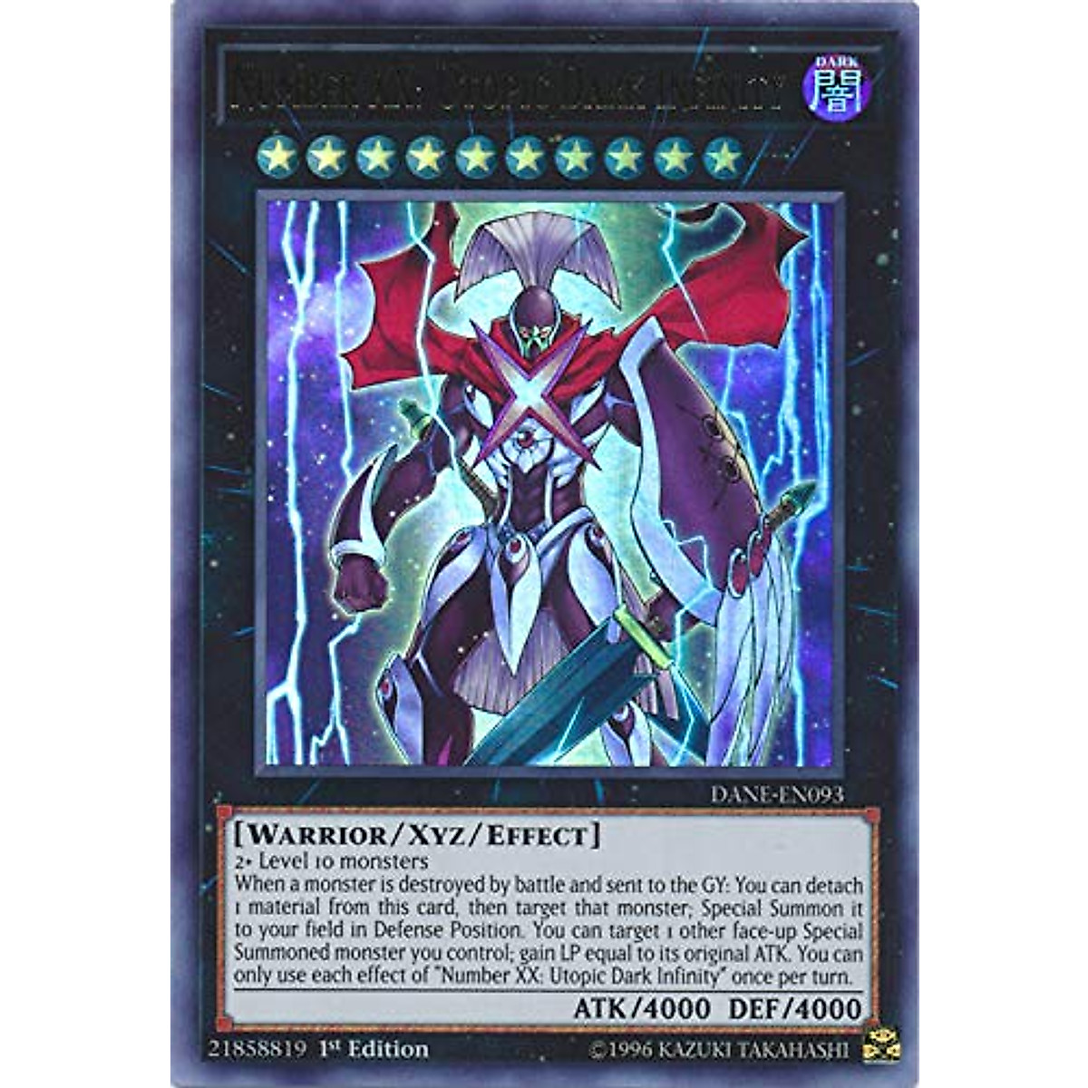 Yu-Gi-Oh! - Number XX: Utopic Dark Infinity - DANE-EN093 - Ultra Rare - 1st Edition - Dark Neostorm