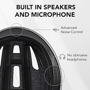 Sena R1 Smart Cycling Helmet (Matte Black, Large)