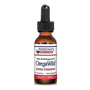 Physician's Strength OregaWild Extra Strength - 30 mL - High Carvacrol Formula - 100% Wild Oregano Oil - 432 Servings