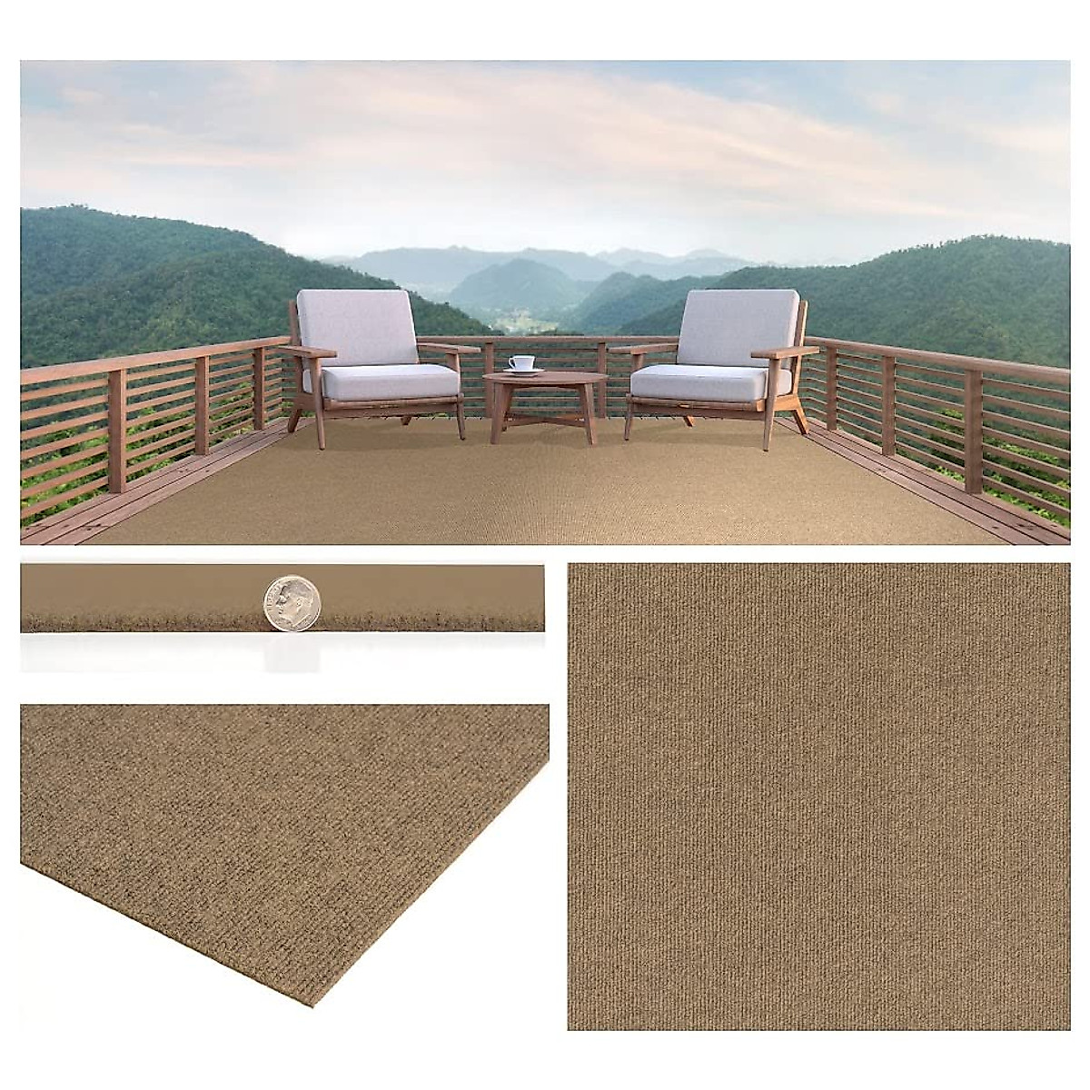 KOECKRITZ Vitality Indoor/Outdoor Ecomony Area Rug Carpet | Customized and Made to Order