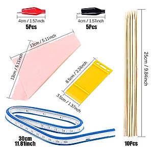 Keadic 87Pcs Modeler Basic Tools Craft Set Gundam Model Tools Kit with Plastic Box and Waterproof Bag for Gundam Car Model Building