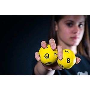 Qball Pro - Reaction Ball - World's Fastest Trainer! - Now Lighter - More Erratic Moderate Erratic Bounce. Allows Fast Bouncing and catching Without Chasing - Fast Results