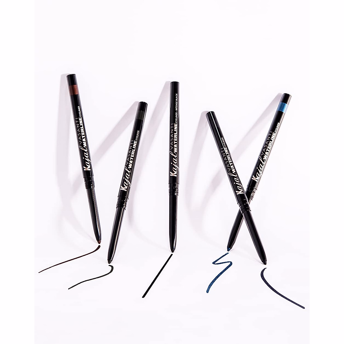 VASANTI Kajal Waterline Eyeliner Pencil - Long-lasting, Waterproof, Smudge-proof, Safe for Sensitive Eyes, Waterline Eye Liner - Opthalmologist Approved and Tested (Slate Grey)