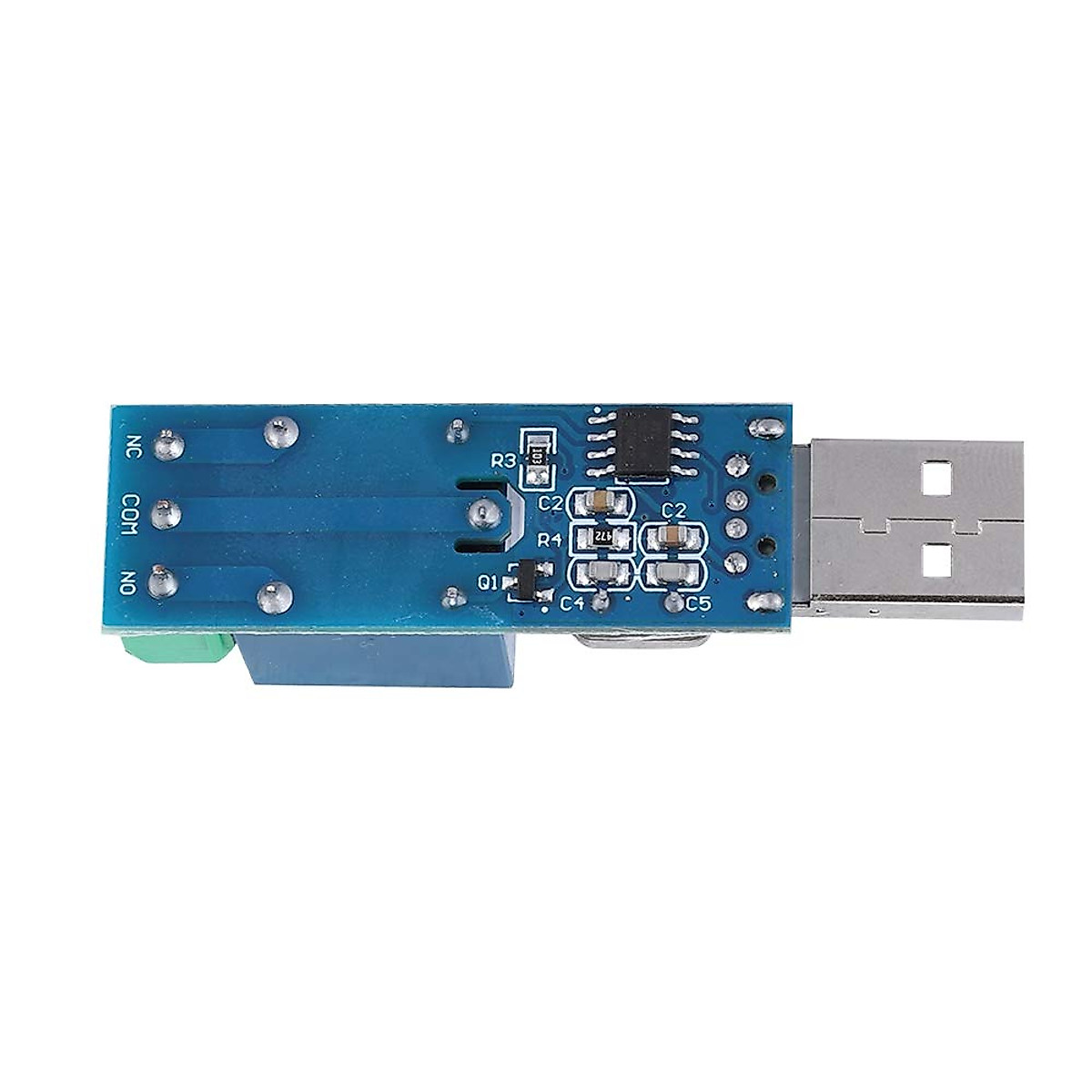 Taidda USB Relay Module, Sturdy Durable Lightweight Lcus1 USB Relay Module Intelligent USB Switch Control Module Onboard Ch340 Control Chip