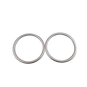 Sling Rings 3-inch Diameter by Cutie Carry. Infant Approved, mom Loved. Aluminum, lab Tested for Strength and Safety. Works with Your own Material or Convert wrap to Sling. (Silver)