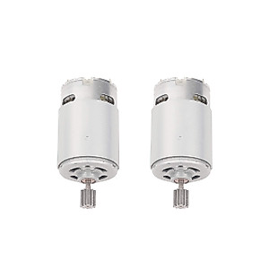 2 Pcs 550 24V 40000RPM Electric Motor for Kids Ride On Car, RS550 24 Volt Motor Gearbox Accessories for Children Ride On Toys Replacement Parts