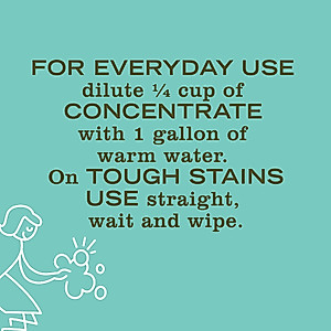 MRS. MEYER'S CLEAN DAY Multi-Surface Cleaner Concentrate, Use to Clean Floors, Tile, Counters, Basil, 32 fl. oz