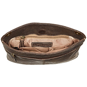 Gun Toten Mamas GTM CZY/01 Concealed Carry BR Distressed Vintage Buffalo Leather Flat SAC Bag, Brown