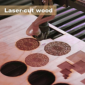 6PCS Wood Veneer Sheet Walnut Plywood Sheets, 16.5 x 11.8 Inch Walnut Wood 3MM/1/8Inch Thin Unfinished Wood Veneer Sheet for Laser Cutting, Painting, Crafts