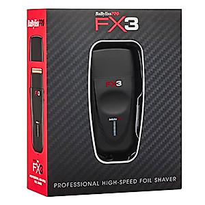 BaBylissPRO Barberology Double Foil Shaver FXX3SB FX3 Professional High-Speed Electric Shaver