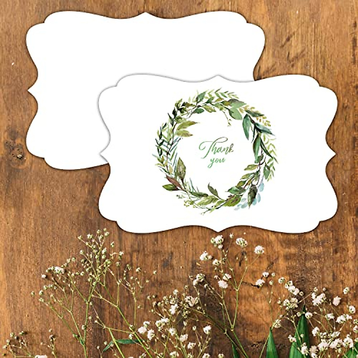 50 Pack Blank Cards,Heavyweight Cardstock Sheets Blank Invitation Paper Greeting Cards for Wedding, Graduations,DIY Cards, Baby Showers Thank You Cards & All Occasion(5 X 7IN, White)