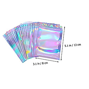 Dime Bag 100pcs Plastic Bag Plastic Bags Plastic Earrings Plastic Sealable Bags Resealable Jewelry Bags Clear Plastic Clear Sealed Bag Jewelry Packing Bags Earring Bags Small Bags