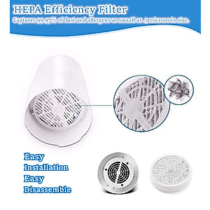 Air Purifier for Bedroom,Small Air Cleaner for Desktop,Compact Design,White,900S