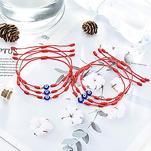 Tarsus 7 Knots Kabbalah Red String Bracelet Protection Evil Eye Bracelets for Women Men