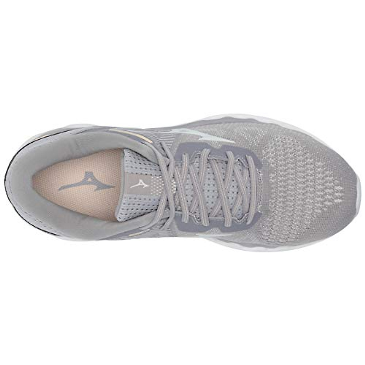 Mizuno Women's Horizon 5 Running Shoe, Silver Filgre-Barly Blue, 8.5