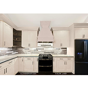 ALL-IN-ONE Paint, Durable cabinet and furniture paint. Built in primer and top coat, no sanding needed. Includes our 30 featured color card - Linen, Quart