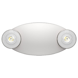 SPECTSUN 1 Pack LED Emergency Light with Battery Backup-Adjustable 2 LED Bug Eye Head Emergency Lighting -UL Certified 120-220VAC Emergency Exit Lighting Fixtures for Business/Home.