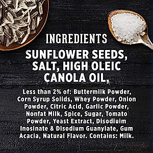 DAVID Roasted and Salted Ranch Sunflower Seeds, 1.625 oz, 12 Pack