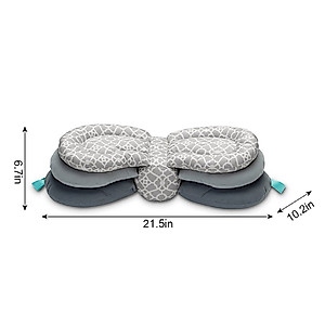 WDD Breast Feeding Pillow for New Mom Multifunction Elevate Adjustable Nursing Pillow Infant Feeding Support