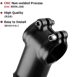 Azarxis 31.8mm Stem 60mm 70mm 80mm 90mm 0-7 Degree Bike Stem Mountain Bike Stem Short Handlebar Adjustable Stem for Bicycle, Road Bike, MTB, BMX, Fixie Gear, Cycling (31.8 x 70mm)