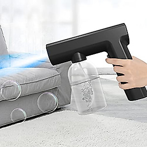 DOITOOL 1 Set Sprayer Handheld Rechargeable Mist Steam Portable Electric Mist Steam Fogger with Blue Light for Home Office School Garden