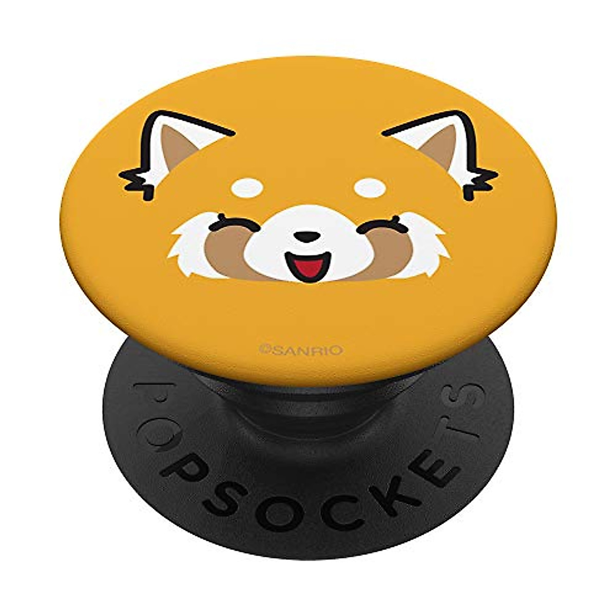 Aggretsuko Happy Face PopSockets Stand for Smartphones and Tablets PopSockets PopGrip: Swappable Grip for Phones & Tablets