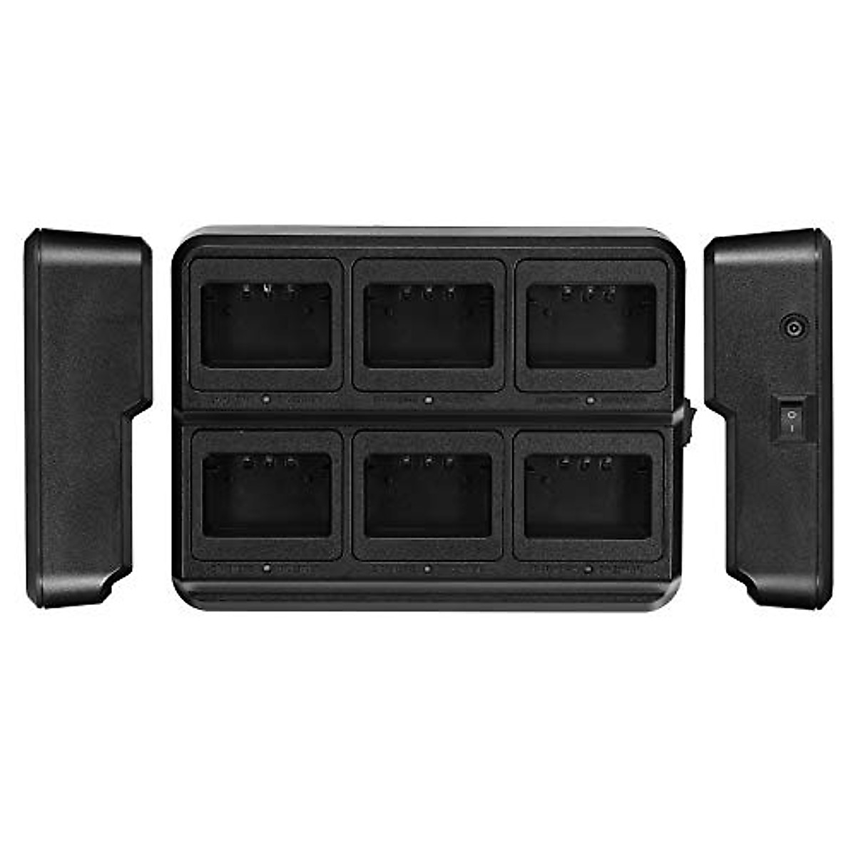 BAOFENG UV-5R Six Way Charger Multi Unit Charger Station for BF-F8HP UV-5R+ UV-5RE UV-5RTP UV-5X3 Walkie Talkie and Battery, 1Pack