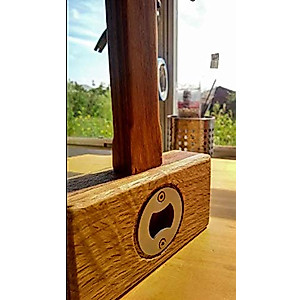 Homend 100Pack Wall Mount Bottle Openers, Mounting Hardware Included, Vintage Rustic Bar(Wood Block is not Included) (Silver)