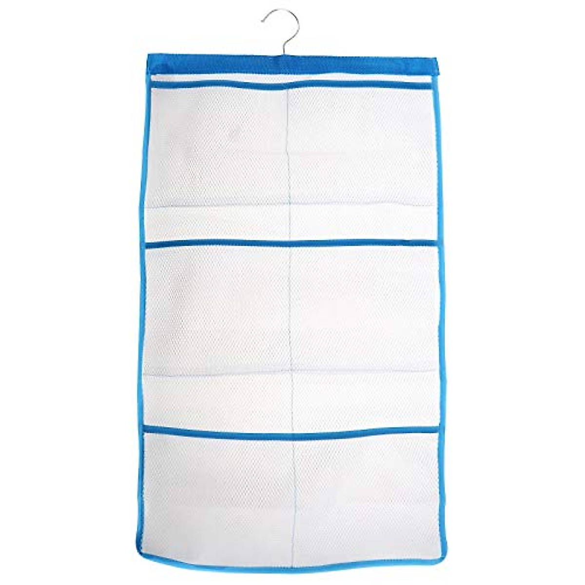 Bathroom Save Space Tub Shower Hanging Mesh Organizer Storage Bag Bathroom Accessories for Dorm Rooms Bathroom Hang on Shower Curtain Rod Liner Hooks