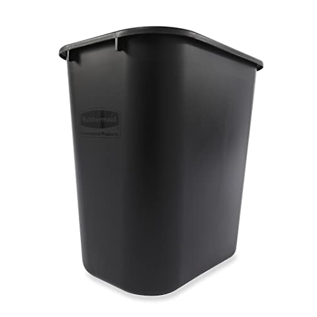 Rubbermaid Commercial Products 28QT/7 GAL Wastebasket Trash Container, for Home/Office/Under Desk, Black (FG295600BLA)