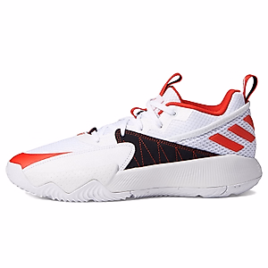 adidas Unisex Dame Extply 2 Basketball Shoe, White/Vivid Red/Dash Grey, 11 US Men