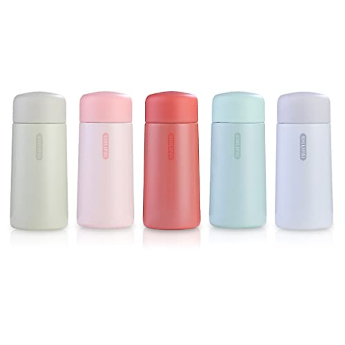 Stainless Steel Thermos 150ml/5oz Mini Insulated Water Bottle Teens Students Adults Winter Warm Keeping Vacuum Flasks vacuum flasks & thermoses metal green pink red sky blue white