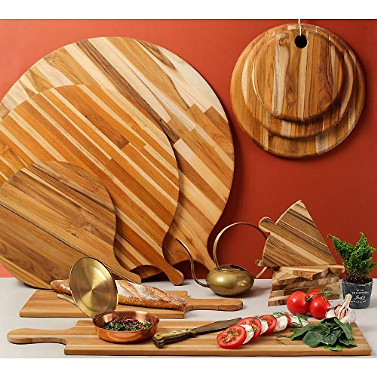 TeakHaus Antipasto Platter | 19.5" x 16.5" x 0.6"