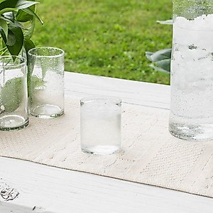 Pack of 6 Tag Bubble Double Old Fashioned Glasses, 15 Oz, Clear