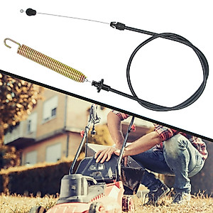 Wanotine 175067 169676 Deck Engagement Cable Replaces Craftsman 532175067 Deck Clutch Cable, Fits Craftsman LT1000 LT2000 DLT3000 Husqvarna AYP Poulan Riding Lawn Mowers with 42'' Deck