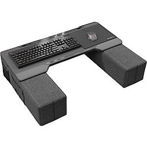 Couchmaster CYCON² Fusion Grey - Couch Gaming USB-Hub Desk for Mouse & Keyboard (for PC, PS4/5, Xbox One/Series X), Ergonomic lapdesk for Couch & Bed