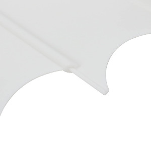 Tsnamay 20Pcs Garden Landscape Edging Borders,Flexible Lawn Edging Flower Bed Border for Arc, Oval, Circle, Heart 6.3"x5.51" White